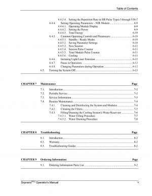 Alma Soprano XLI Operator User Manual and Quick Reference Guide ...