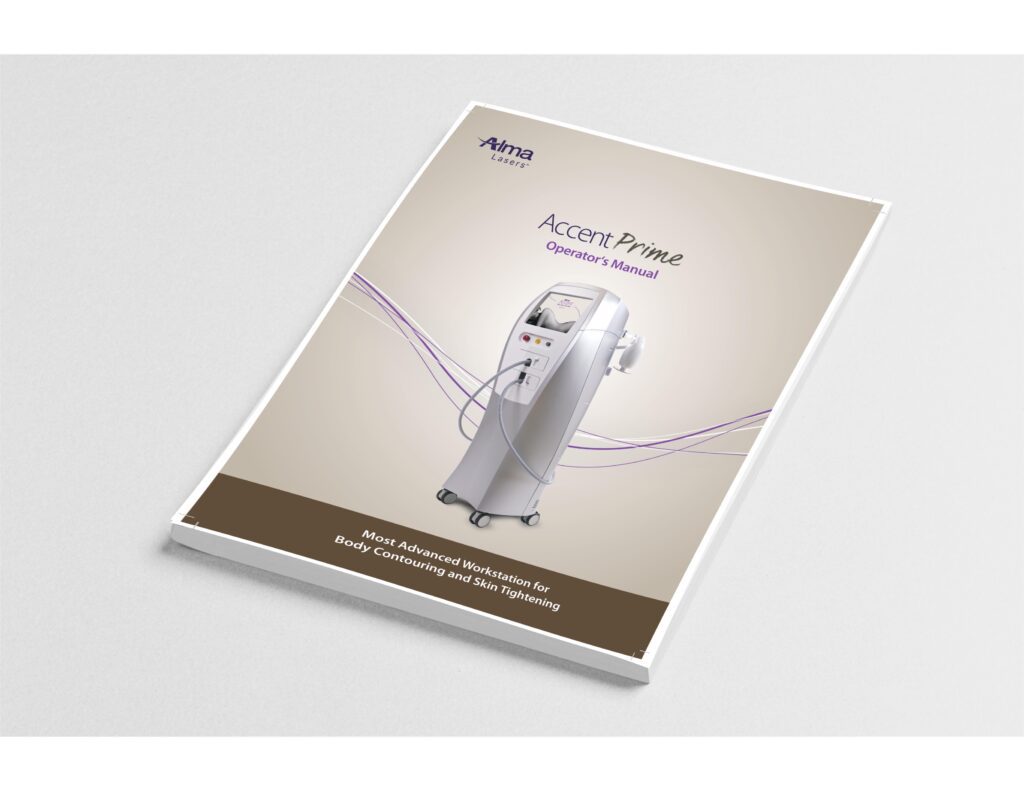 Alma Accent Prime User Operator Manual - PDF Adobe Acrobat Digital Download for Clinics, Spas ...
