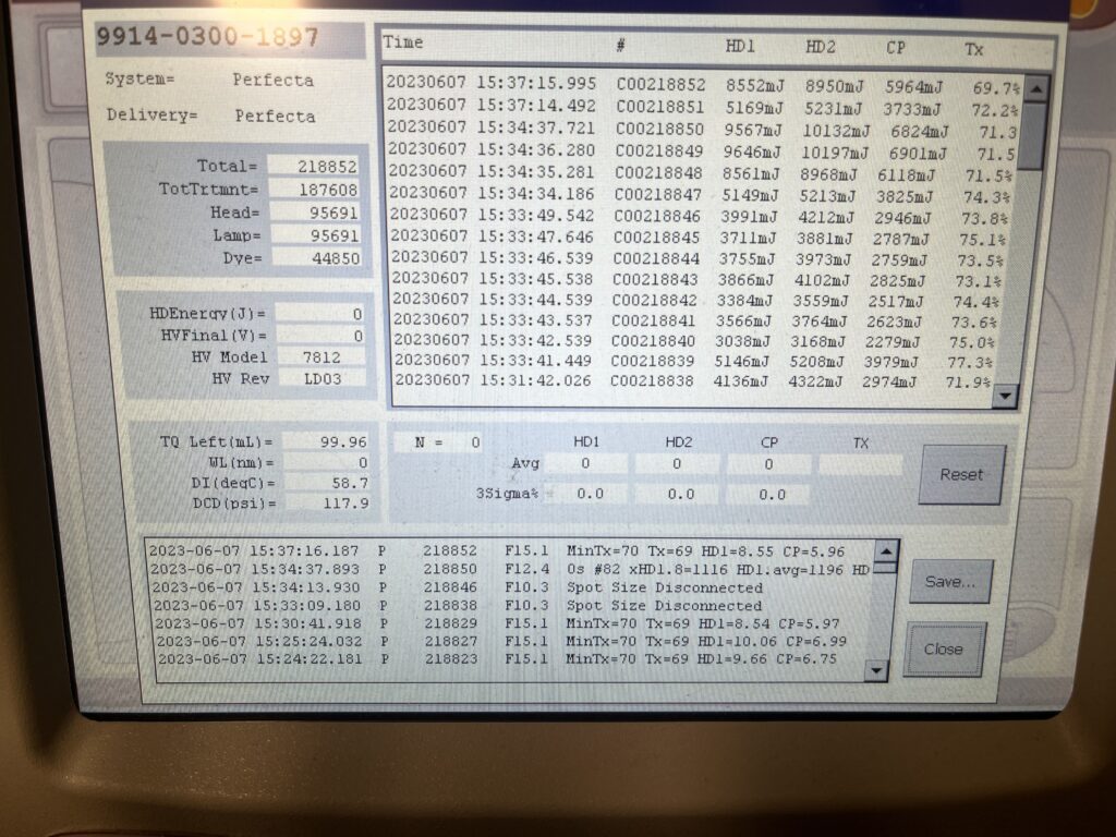 2013 Candela VBeam Perfecta 595nm Pulsed Dye Laser with New Dye Kit (vw ...