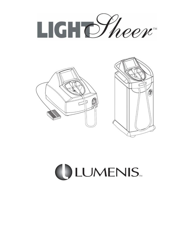 Lumenis Lightsheer Duet User Operator Manual, Training Guide ...