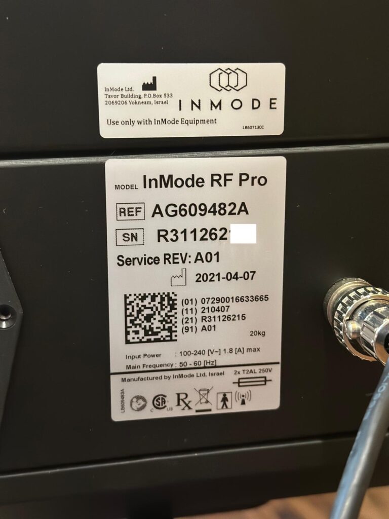 2021 Inmode Morpheus8 Workstation with Morpheus 8 Face Handpiece ...