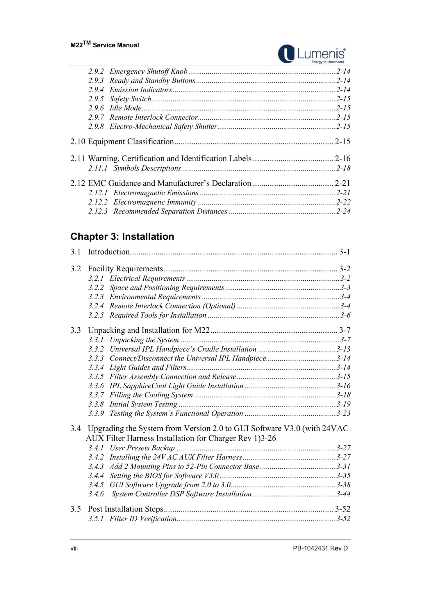 Lumenis M22 User Operator Service Manual - PDF Adobe Acrobat Digital ...