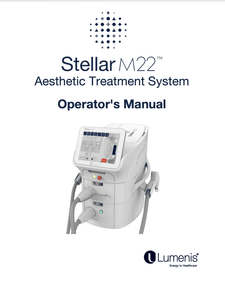 Lumenis Stellar M22 User Operator Manual & Treatment Guidelines - PDF ...