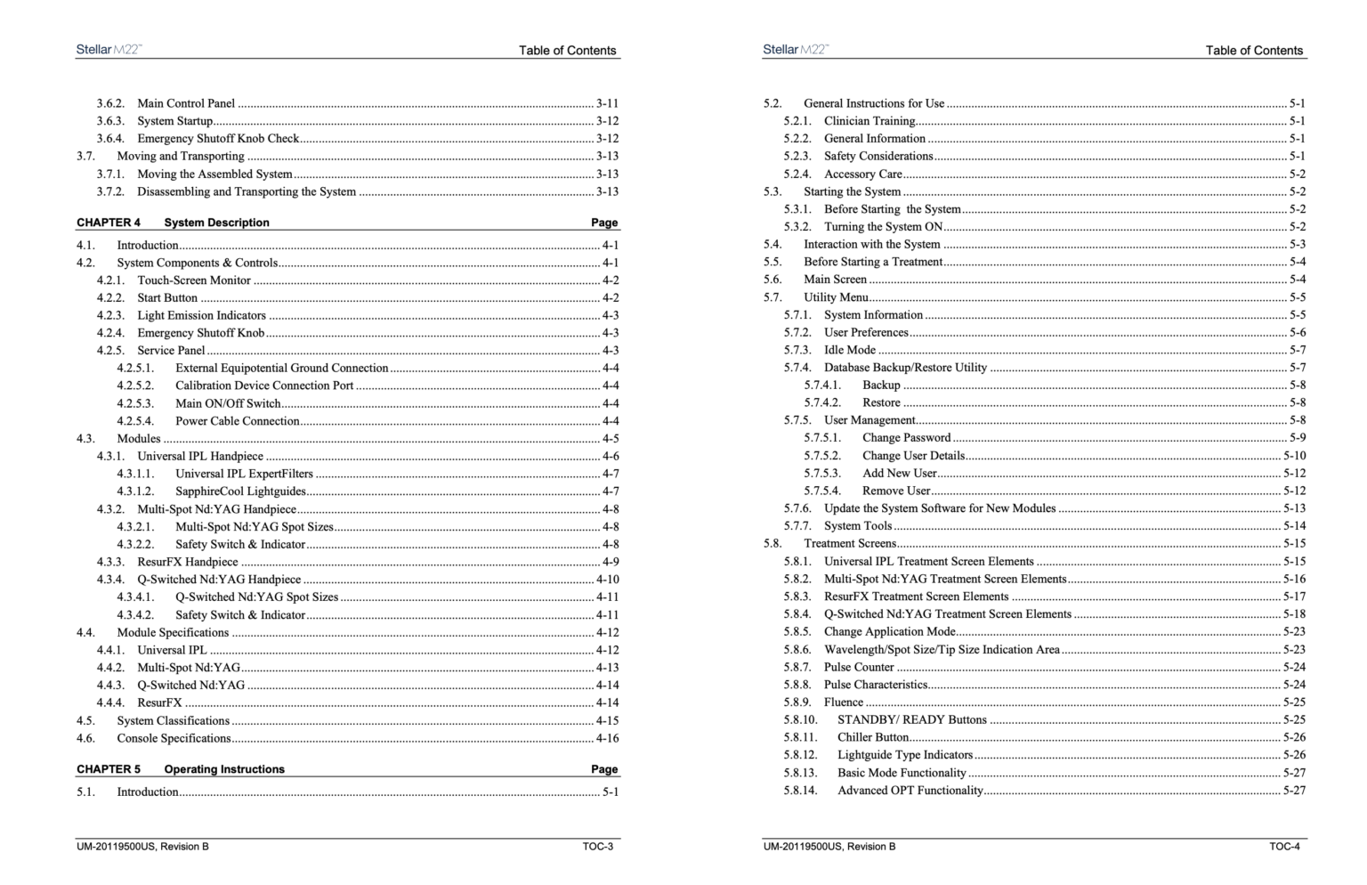 Lumenis Stellar M22 User Operator Manual & Treatment Guidelines - PDF ...