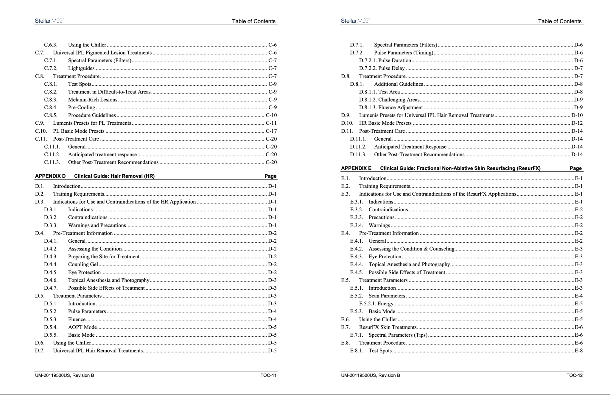 Lumenis Stellar M22 User Operator Manual & Treatment Guidelines - PDF ...
